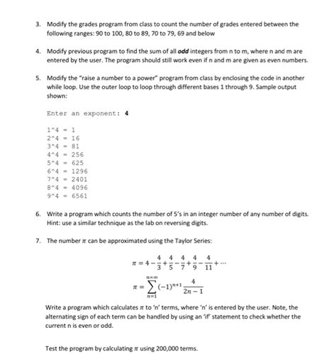 Solved For A Through E Determine How Many Iterations