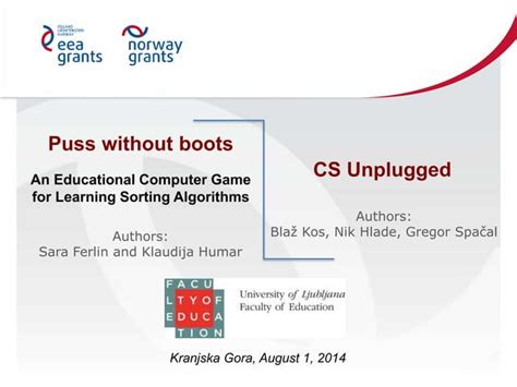 educational computer game and computer science unplugged pptx