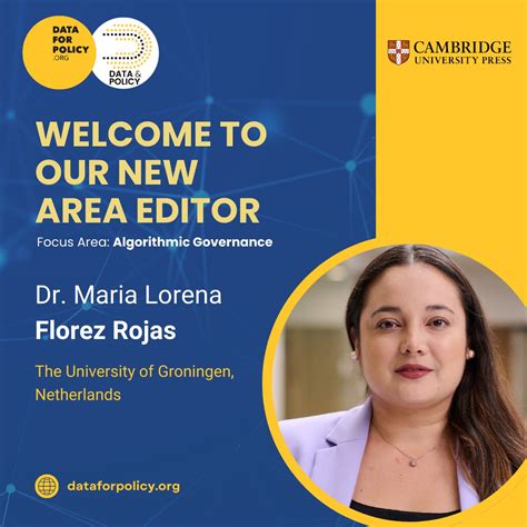 Im Incredibly Grateful And Thrilled To Join The Data For Policy Cic