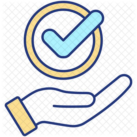 Approval Process Icon Download In Colored Outline Style