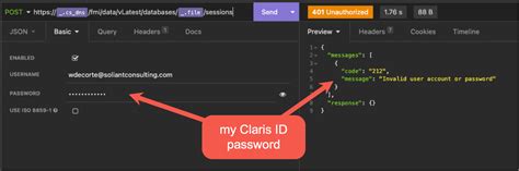 How To Log Into Claris Server API Claris Server WebDirect