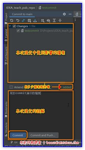 Intellij Idea教學系列 Git 操作 Ep5 如何進行代碼本地項目庫提交的動作 Commit 布斯特微課堂