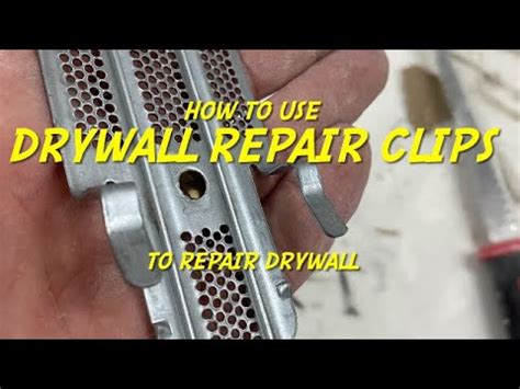 How To Use Drywall Repair Clips Youtube