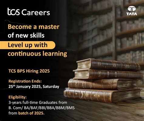 Tcs Bps Hiring 2025 Last Date 25th January 2025 Placement Drive