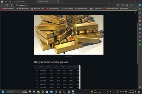 Aqib Firoz On Linkedin 🚀 Thrilled To Share My Latest Project On Gold Price Prediction Using