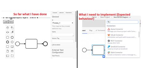 bpmn js connector extension modeler forum