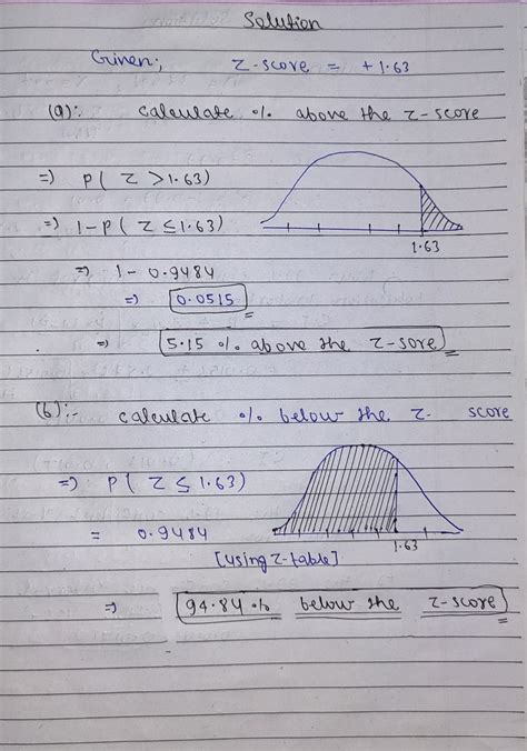 Solved Using The Z Table In Appendix B Calculate The Following