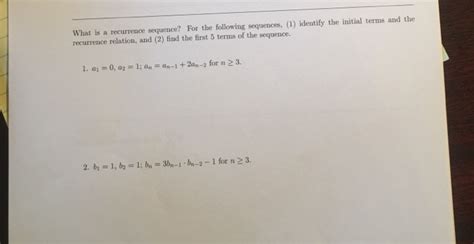 Solved Consider The Sequence An N 21 1 2 4 7 11 16