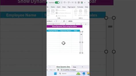 Show Data Dynamically Using Vertical Scroll Bar In Excel Excelformula Priyendra Kumar