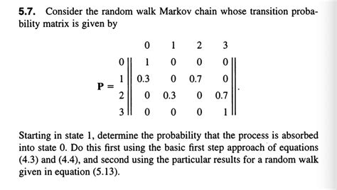 57 Consider The Random Walk Markov Chain Whose