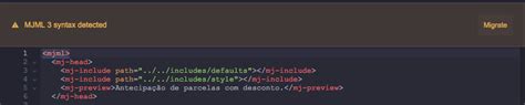 migration to v4 has issues with includes · issue 254 · mjmlio mjml app