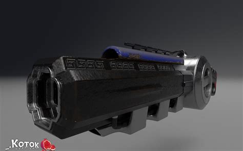 Space Gun Free Vr Ar Low Poly 3d Model Cgtrader