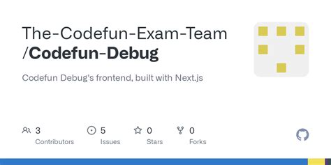 github the codefun exam team codefun debug codefun debug s frontend