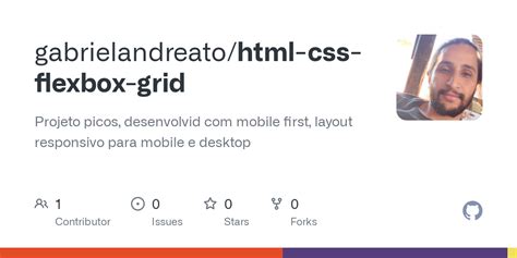 GitHub Gabrielandreato Html Css Flexbox Grid Projeto Picos