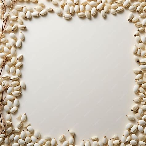 Premium Ai Image Elegant Background Seed Paper Off White And Blank