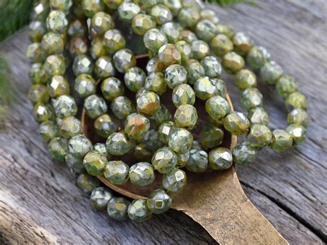 25 6mm Aqua Picasso Fire Polished Round Beads Michaels