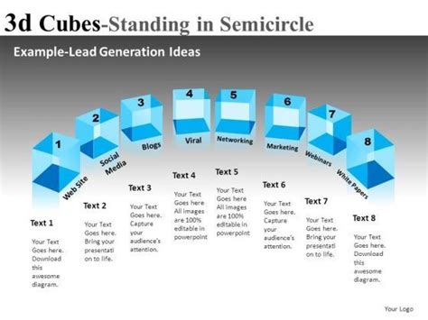 Arrangement Of Blocks Powerpoint Slides