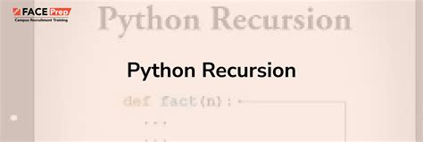 Recursion In Python Concept And Examples