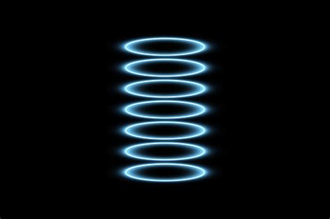 미래 텔레포트 매직 판타지 포털 라이트 효과 검은 배경에 불꽃이있는 야간 장면의 파란색 촛불 광선 연단의 빈 빛 효과 디스코 클럽 댄스 플로어 구에 대한 스톡 벡터 아트 및