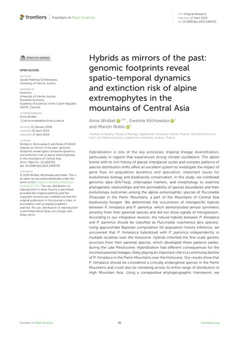 Pdf Hybrids As Mirrors Of The Past Genomic Footprints Reveal Spatio Temporal Dynamics And