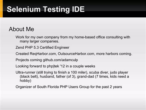 Selenium Testing Ide 101 Odp