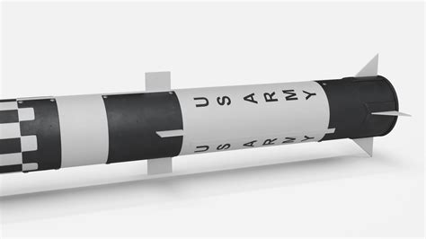 Mgm 31 Pershing 1 Solid Fueled Ballistic Missile 3d Model By 3dxin