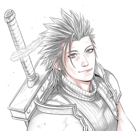 Zack Fair Final Fantasy And 4 More Drawn By Crylin6 Danbooru