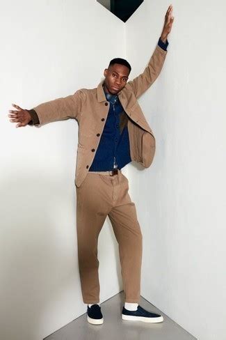 Tan Pants With Navy Plaid Shirt Outfits For Men 50 Ideas And Outfits