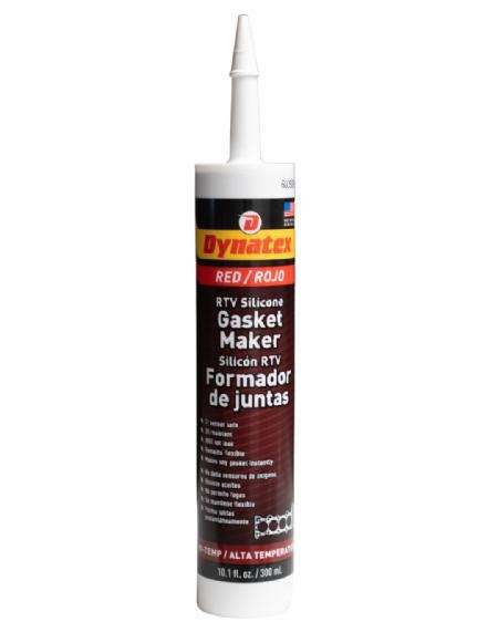Dynatex® Red Hi Temp Rtv Silicone Gasket Maker 101 Fl Oz Cartridge