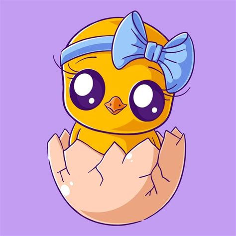 Premium Vector Cute Chicks Are Hatching From Eggs