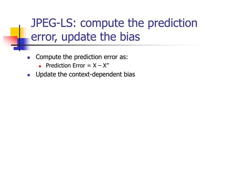 ppt jpeg ls the new standard of lossless image compression powerpoint presentation id 424716