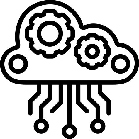 Line Icon For Cloud Computing Vector Art At Vecteezy