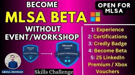 mlsa vu on linkedin microsoft learn skills challenge how to create ms learn challenge free…