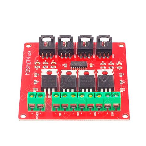 Módulo Mosfet Irf540 De 4 Canales Para Control De Cargas Electroya