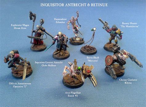 Inquisitor 28 Inquisitor Lazarus Antrecht And Retinue By