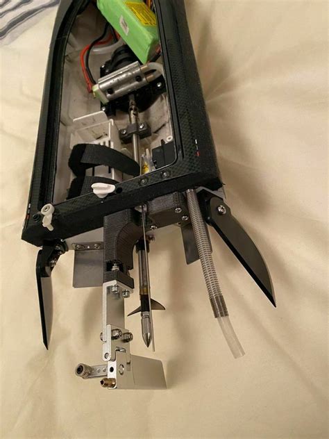 free 3d file feilun rc boat ft011 aluminium rudder centered adapter・3d print design to download