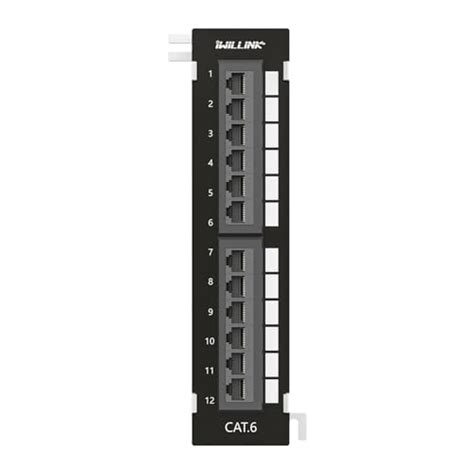 Iwillink 12 Port Patch Panel Mini 12 Port Vertical Cat6 Patch Want It All