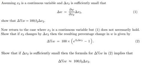 Assuming X2 Is A Continuous Variable And Δx2 Is