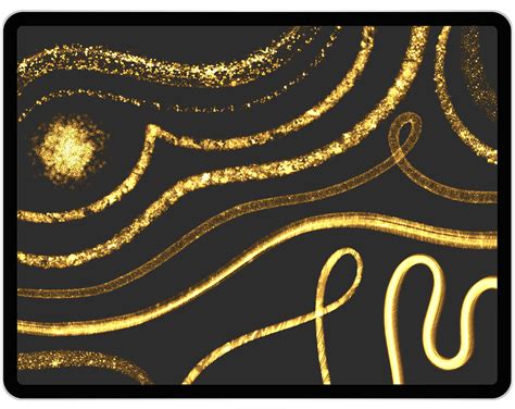 Artstation 30 Procreate Glitter And Metallic Brushes Shimmer