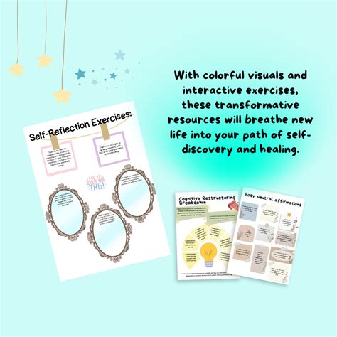 Body Dysmorphia Workbook Body Image Worksheets Journal Body Dysmorphia