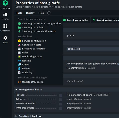 Checkmk Disable Service