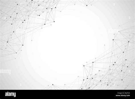 Networking Connection Concept Abstract Technology Global Network Connections With Points And