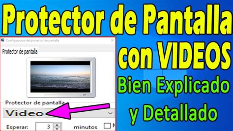Como Poner Un Video De Protector De Pantalla En Windows 10 🚀 Tutorial