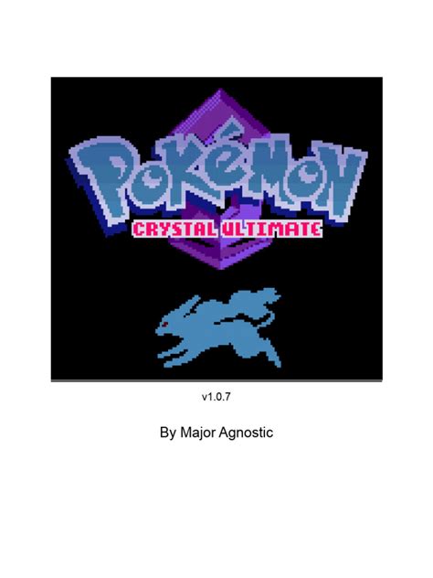 Pokemon Crystal Ultimate Documentation V107 Pdf Pokémon