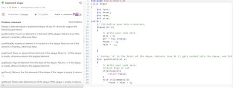 Anup Simha On Linkedin Codingchallenge Datastructures Deque 125daysofcoding Codingninjas