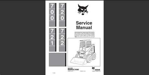 Bobcat 700 720 721 And 722 Loader Workshop Service Manual Pdf Digital