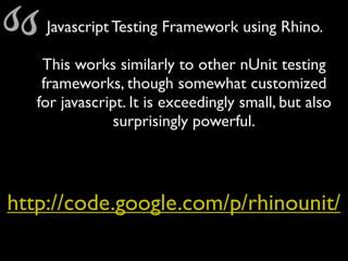 Javascript Orientado A Testes PPT