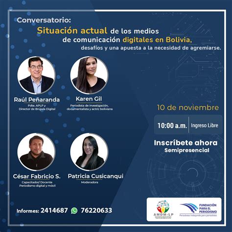 Conversatorio Situación Actual De Los Medios De Comunicación Digitales