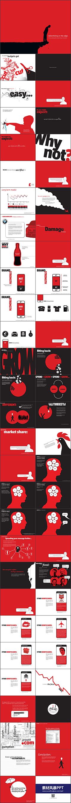 Ppt 花瓣网陪你做生活的设计师 红色 扁平化 人物剪影 Ppt下载 Pptx Ppt模板 Ppt 经济商务 经济学人ppt 人脑 手机