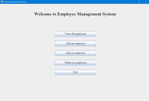 Employee Management System Project In Java CopyAssignment